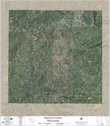 Barron County Wisconsin 2025 Aerial Wall Map | Mapping Solutions