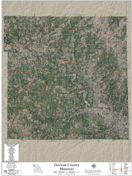 Daviess County Missouri 2026 Aerial Wall Map | Mapping Solutions
