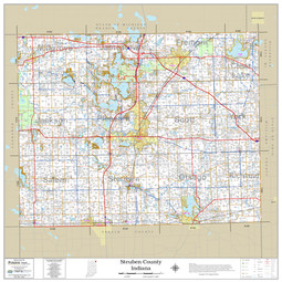 Steuben County Indiana 2022 Wall Map | Mapping Solutions