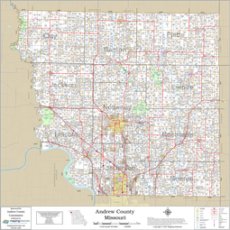 Andrew County Missouri 2025 Wall Map | Mapping Solutions