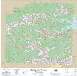 Montgomery County Arkansas 2026 Wall Map | Mapping Solutions