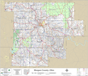 Morgan County Ohio 2025 Wall Map | Mapping Solutions