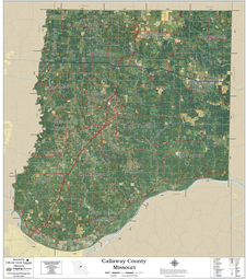 Callaway County Missouri 2025 Aerial Wall Map | Mapping Solutions