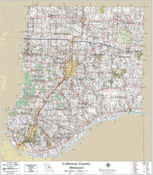 Callaway County Missouri 2025 Wall Map | Mapping Solutions