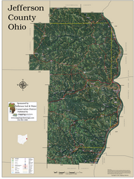 Jefferson County Ohio 2024 Aerial Wall Map | Mapping Solutions