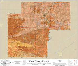 White County Indiana 2025 Soils Wall Map | Mapping Solutions