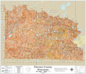 Florence County Wisconsin 2021 Soils Wall Map | Mapping Solutions