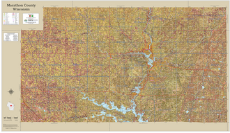Marathon County Wisconsin 2025 Soils Wall Map | Mapping Solutions