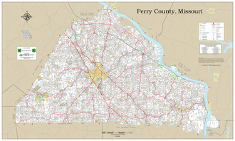 Perry County Missouri 2026 Wall Map | Mapping Solutions