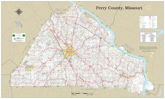Perry County Missouri 2021 Wall Map | Mapping Solutions