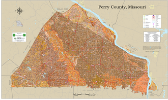 Perry County Missouri 2026 Soils Wall Map | Mapping Solutions