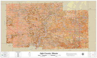 Ogle County Illinois 2022 Soils Wall Map | Mapping Solutions