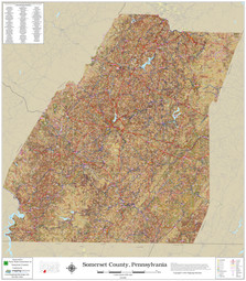 Somerset County Pennsylvania 2022 Soils Wall Map | Mapping Solutions