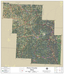 Perry County Ohio 2022 Aerial Wall Map | Mapping Solutions