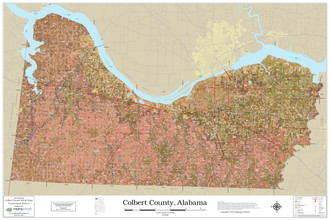 Colbert County Alabama 2022 Soils Wall Map | Mapping Solutions
