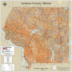 Jackson County Illinois 2023 Soils Wall Map | Mapping Solutions
