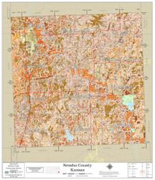 Neosho County Kansas 2023 Soils Wall Map | Mapping Solutions