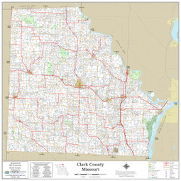 Clark County Missouri 2023 Wall Map | Mapping Solutions