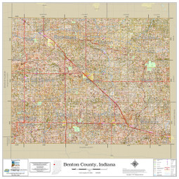 Benton County Indiana 2024 Soils Wall Map | Mapping Solutions
