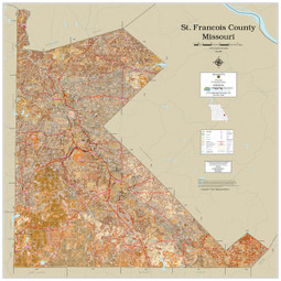 St. Francois County Missouri 2024 Soils Wall Map | Mapping Solutions
