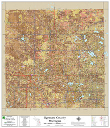 Ogemaw County Michigan 2024 Soils Wall Map | Mapping Solutions