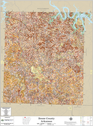 Boone County Arkansas 2024 Soils Wall Map | Mapping Solutions