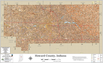 Howard County Indiana 2024 Soils Wall Map | Mapping Solutions