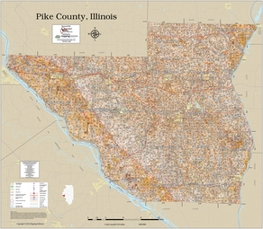 Pike County Illinois 2024 Soils Wall Map | Mapping Solutions
