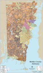 Mobile County Alabama 2024 Soils Wall Map | Mapping Solutions