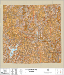 Jasper County Illinois 2024 Soils Wall Map | Mapping Solutions