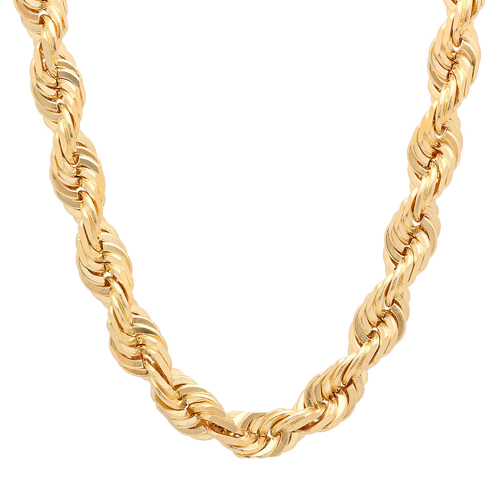 12mm Diamond Cut Rope Chain