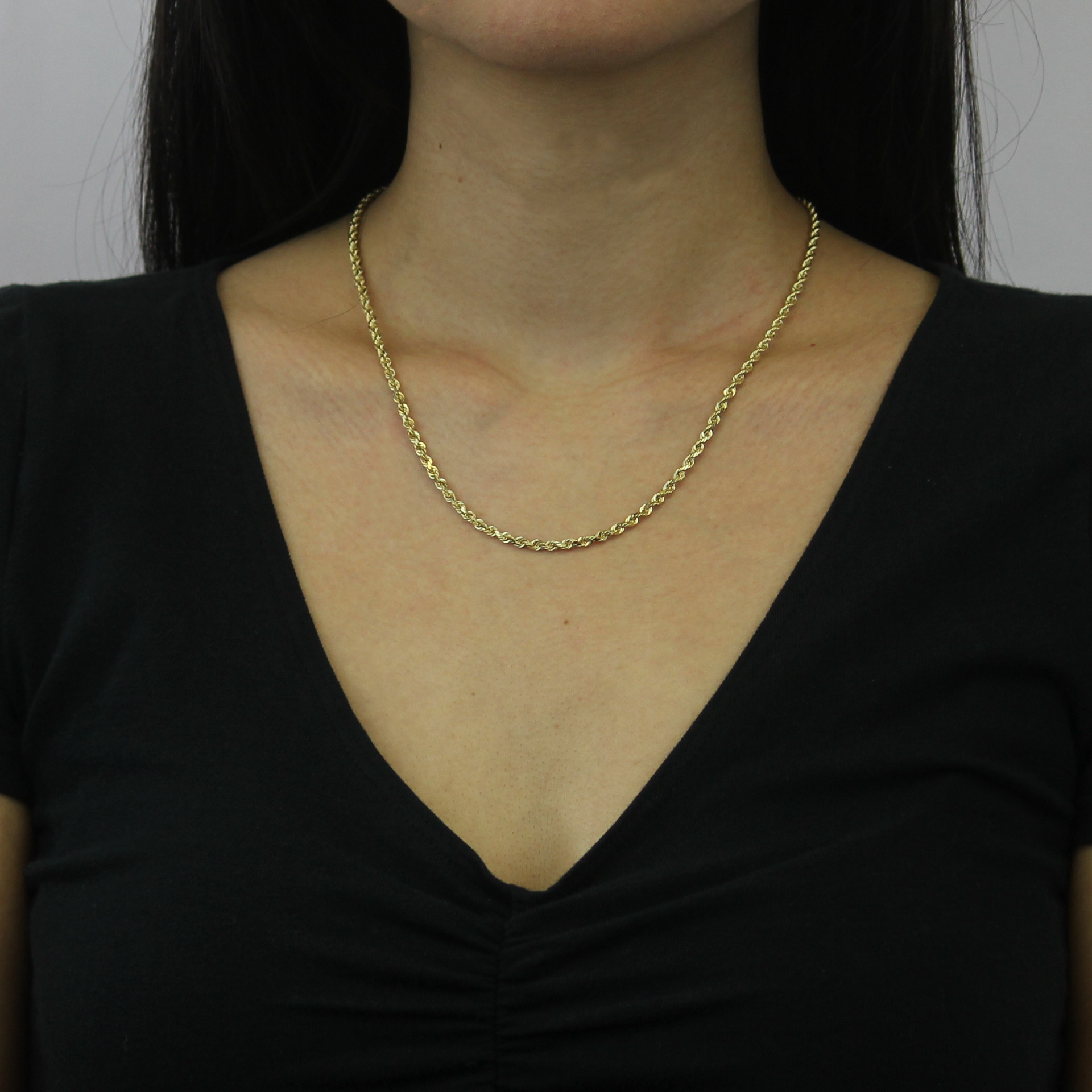 14k Gold Chains - Diamond Cut Rope Chains - Page 1 - Jrip