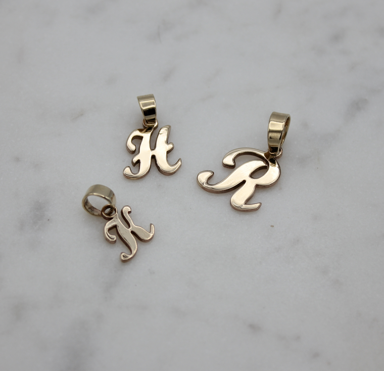Script Letter Pendant