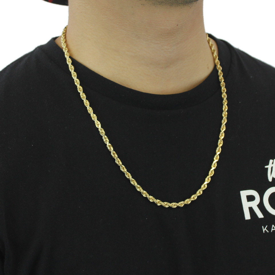 2.5mm Diamond Cut Rope Chain