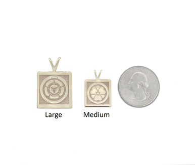 Personalized Square Family Crest Pendant