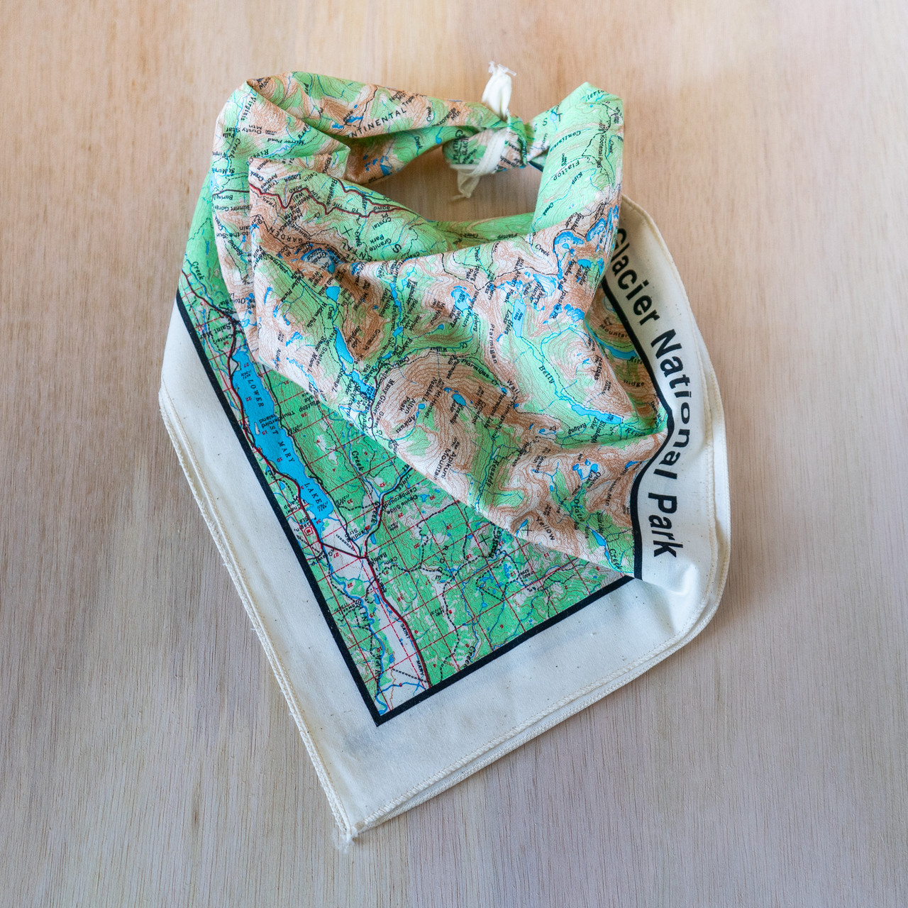 Glacier Topographical Map Bandana Glacier Conservancy