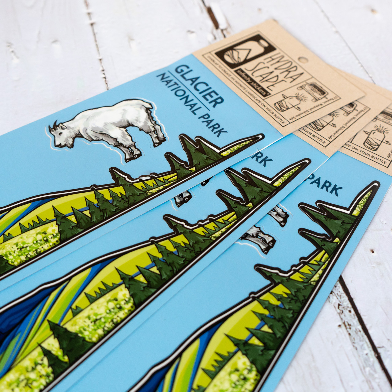 Glacier Hydrascape Sticker - Glacier National Park Conservancy