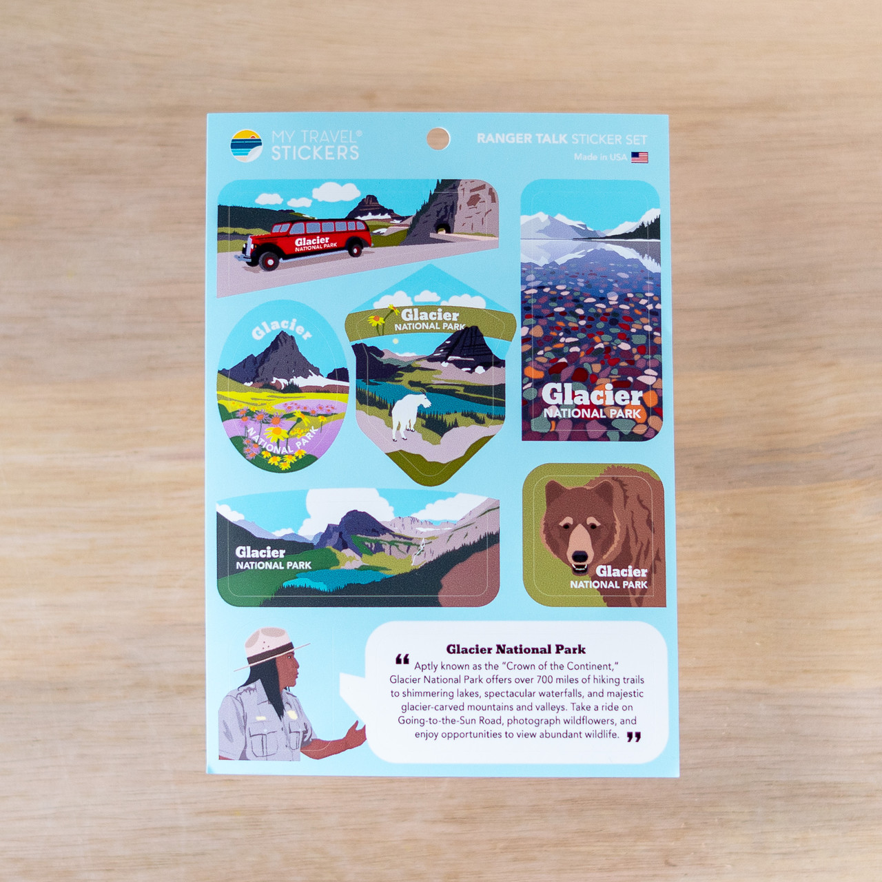Ranger Facts Sticker Sheet - Glacier National Park Conservancy