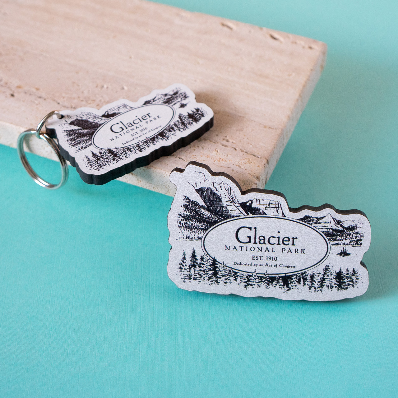 Glacier View Keychain - Glacier National Park Conservancy