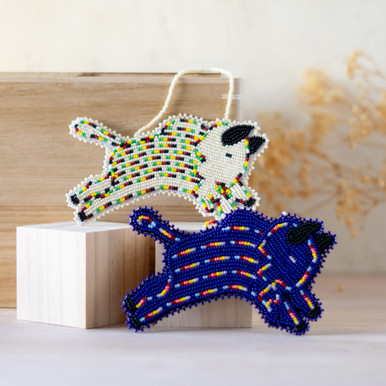Beaded Bison Ornament - Glacier National Park Conservancy
