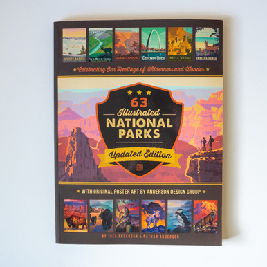 63 Illustrated National Parks Poster Art Book