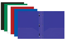 Plastic Folder with Prongs - The Teachers Outlet