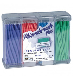 MicroBrush Plus Refill, Regular, Assorted Colors 400/Pack - Dental Market