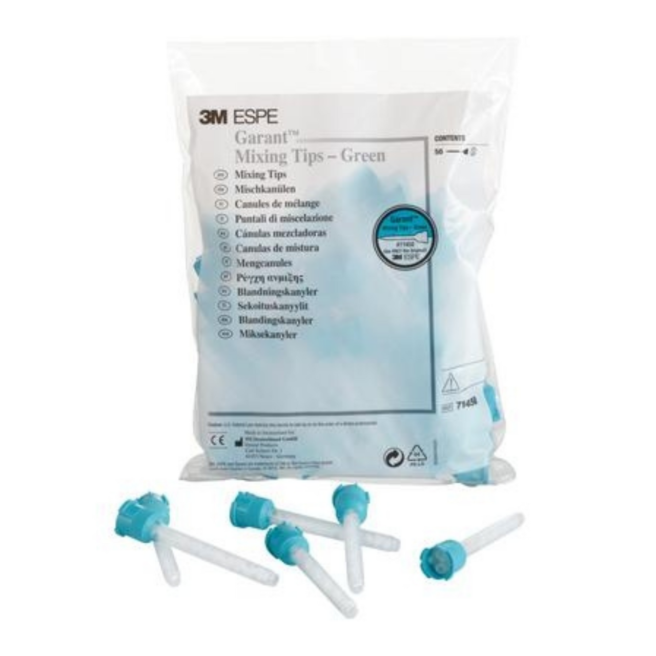 3M Garant Mixing Tips - Green (50), 71450 - Dental Market