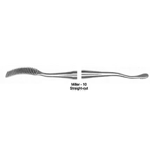 Bone File #10 Miller Straight Cut - Dental Market
