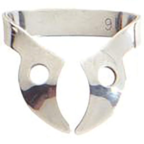 Rubber Dam Clamps (Ivory). Wingless Large molar, W56 - Dental Market
