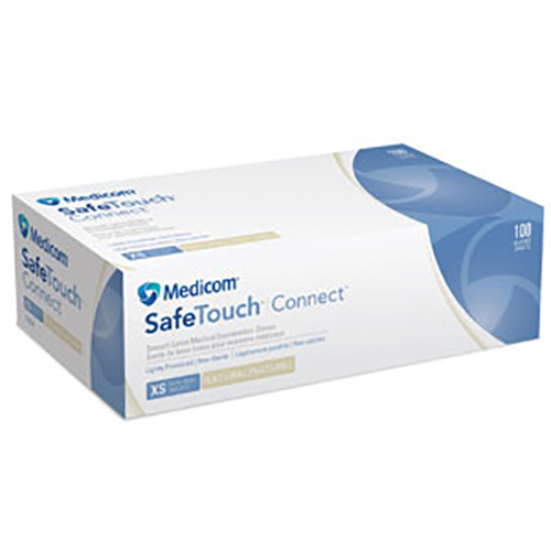 SafeTouch Connect Latex Powder Free Gloves, 100/Box - Dental Market