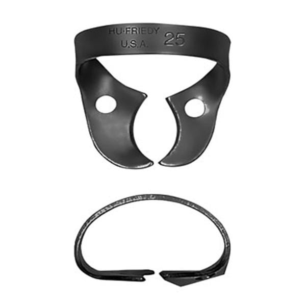 Black Line Rubber Dam Clamp Wingless Size 25 (RDCM25X) - Dental Market