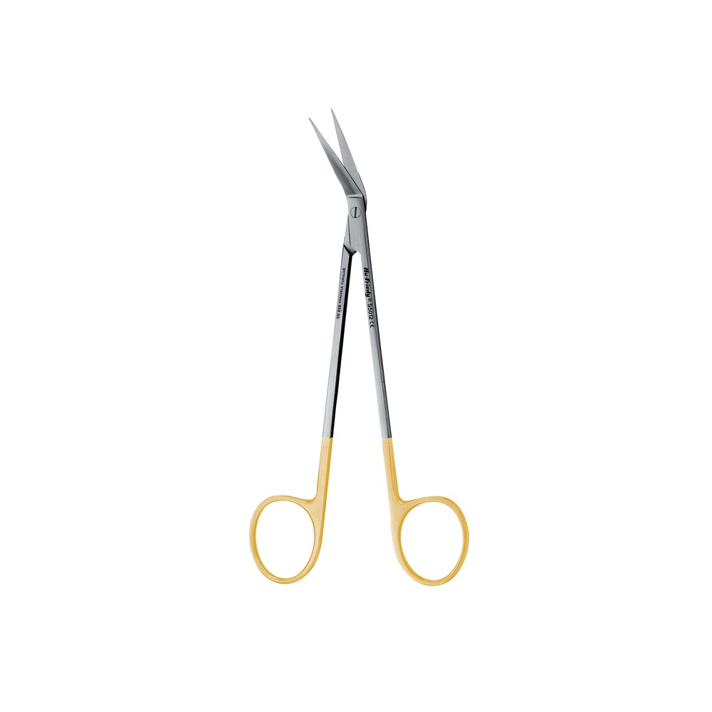 Locklin Scissor, Straight, 16.5CM, 1 Blade Serrated, Tungsten Carbide