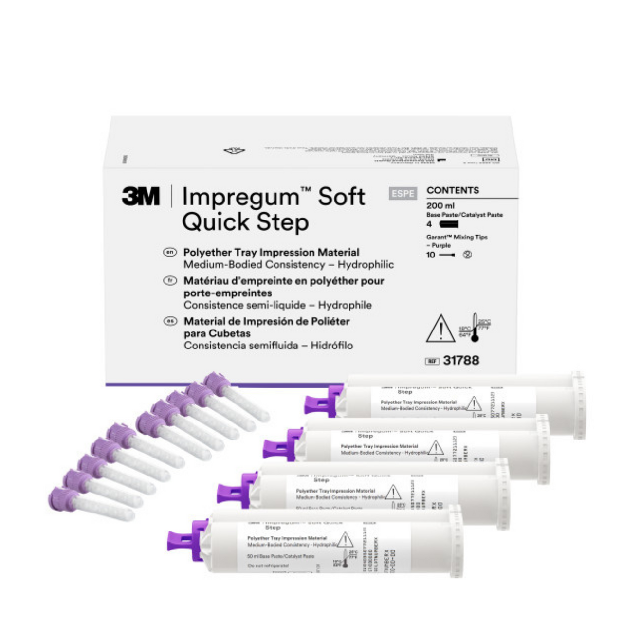 Impregum Soft Quick StepTray Refill Pack, Mint, 4 x 50ml - Dental Market